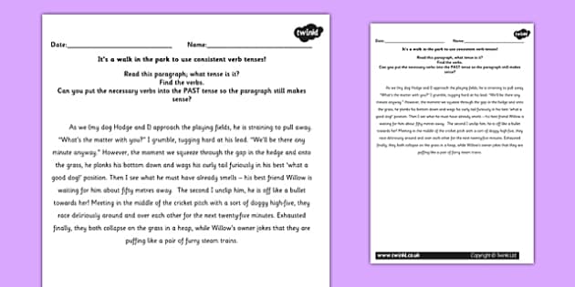 LKS2 Grammatical Consistency Verb Tense Worksheet Verb lks2-grammatical-consistency-verb-tense-worksheet-verb