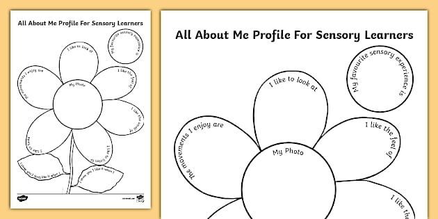 All About Me Sensory Profile - KS1 (teacher made) - Twinkl