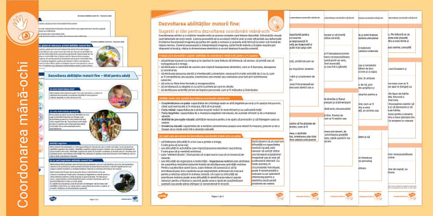 Coordonarea mână-ochi – Ghid pentru profesori - Twinkl