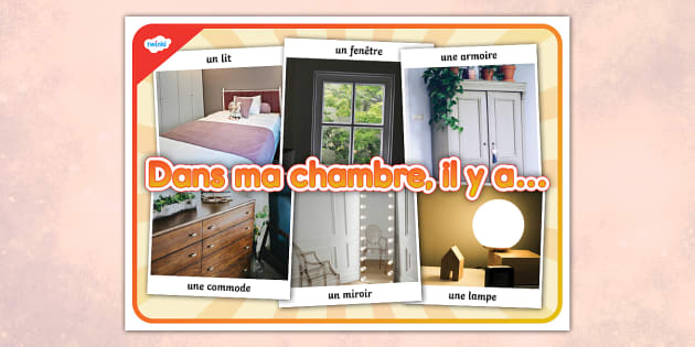 * NEW * Affiche : Ma chambre (teacher made) - Twinkl