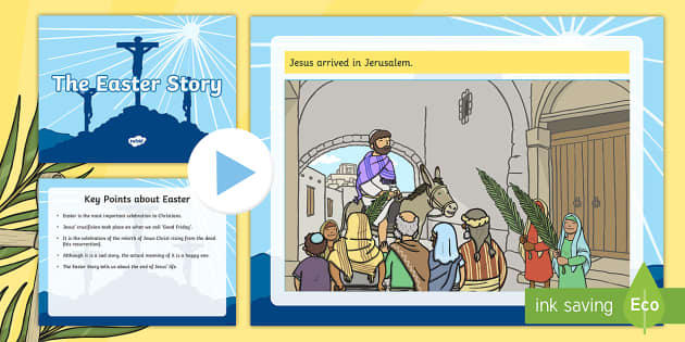 Easter Story Task Setter Powerpoint Pack (Editable) - easter