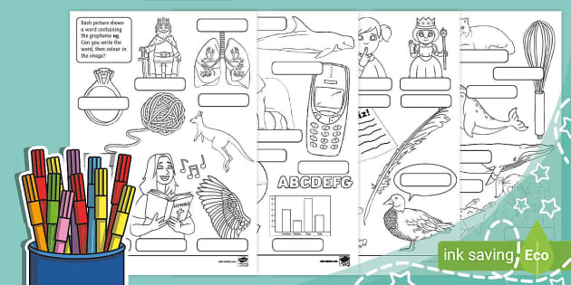 Phonics Colouring Pack (teacher made) - Twinkl