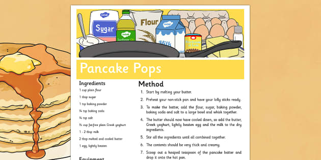 Pancake Pops Recipe