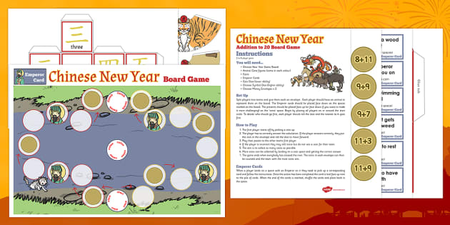 Addition to 20 Chinese New Year Board Game - chinese new year