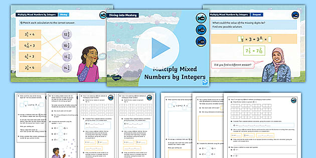 Supports White Rose Y5 Multiply Mixed Numbers By Integers supports-white-rose-y5-multiply-mixed-numbers-by-integers