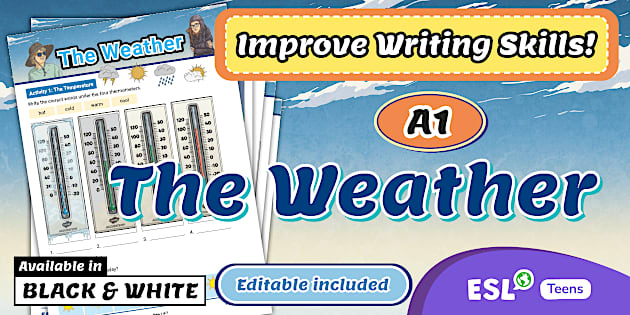 ESL Writing: The Weather [Teens, A1]