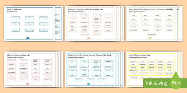 OCR Gateway Chemistry Word Mats (l'enseignant a fait) OCR Gateway Chemistry Word Mats (l'enseignant a fait)
