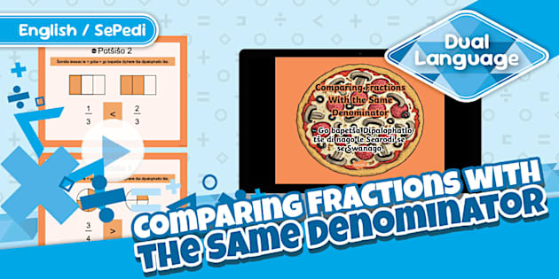 Grade 4 Maths - Comparing Fractions with the Same Denominator ...