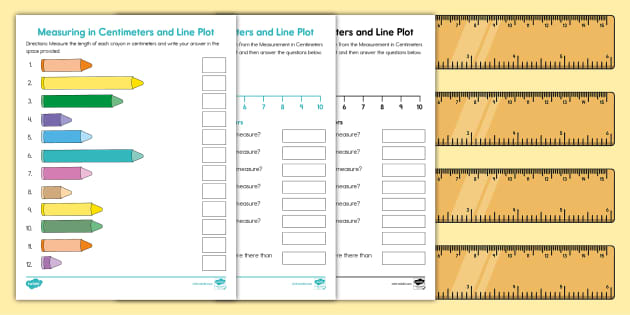 Measuring in Centimeters and Line Plot Activity