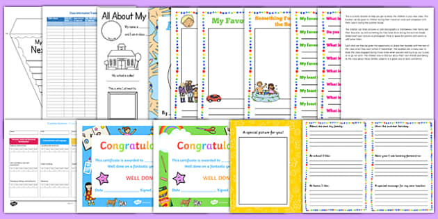 Top 10 EYFS Transition Resource Pack (teacher made)