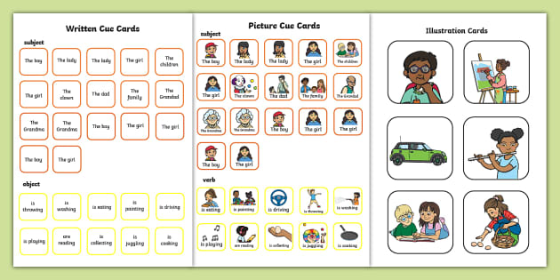 SALT subject, verb, object sentences (Teacher-Made) - Twinkl
