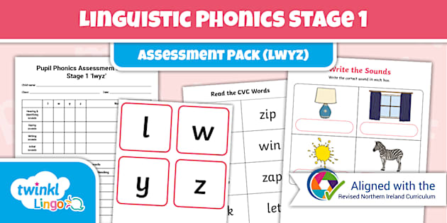 Linguistic Phonics Stage 1 Assessment Pack (lwyz)