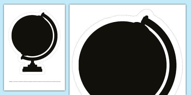 Globe Silhouette Cut-Out (teacher made) - Twinkl Globe Silhouette Cut-Out (teacher made) - Twinkl