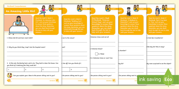 Level 5 Reading Comprehension Weeks 11-20 - KS1 - Twinkl