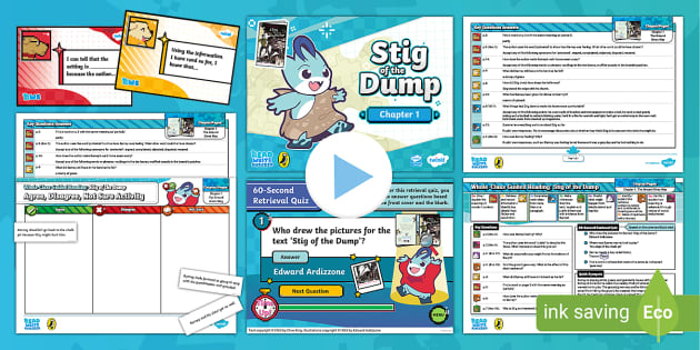 FREE! - LKS2 Stig of the Dump Whole-Class Guided Reading: Chapter 1