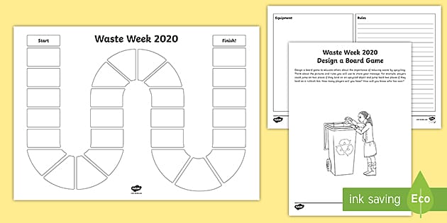 Waste Week Design A Board Game (teacher made)