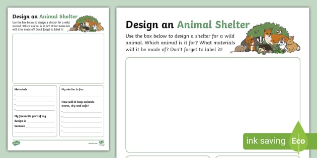 Design an Animal Shelter Activity (teacher made) - Twinkl