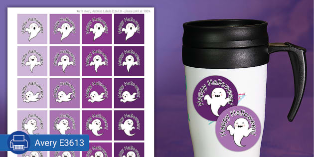 Halloween | Spooky Ghosts | Purple Colour | Reward Stickers