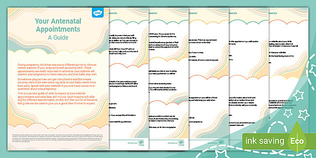 Your Antenatal Appointments - A Guide (teacher made)