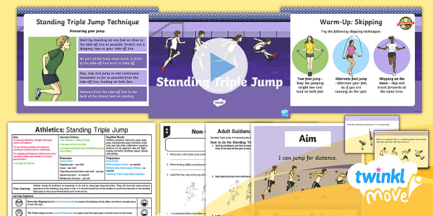 Triple Jump Lesson - Year 4 Athletics - Twinkl Move PE