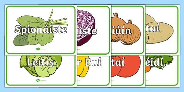 An t-Ollmhargadh The Supermarket Vegetables Irish Large Display Cut-Out ...