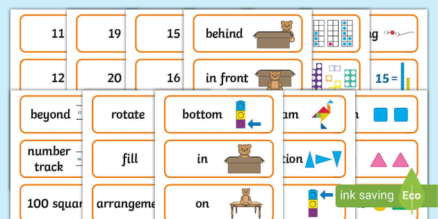 👉 EYFS Vocabulary Cards: White Rose Maths To 20 and Beyond