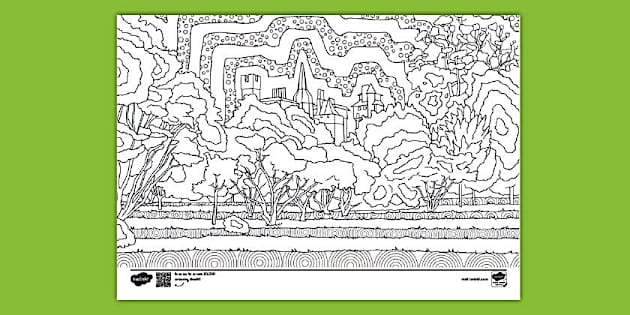 Garden Mindfulness Colouring Page (l'enseignant a fait)
