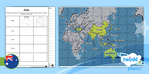 Year 6 HASS Geography Asia Home Learning Tasks - Twinkl