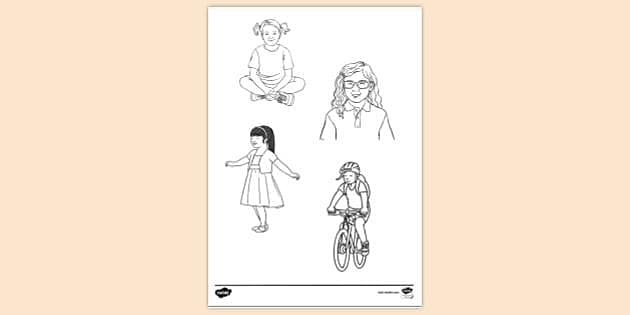 People Colouring Page | Colouring Sheets (Teacher-Made)