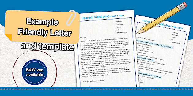 Letter To A Friend Template - Twinkl South Africa