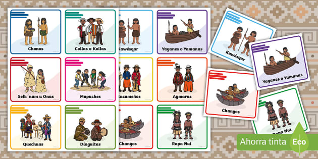 Memorice: Pueblos Originarios de Chile - Twinkl