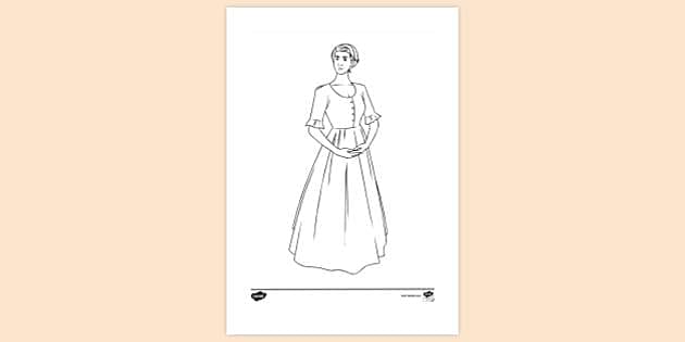 Jane Bennet Colouring Sheet (professor feito) - Twinkl