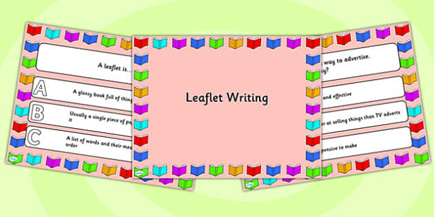 Leaflet Writing PowerPoint Quiz