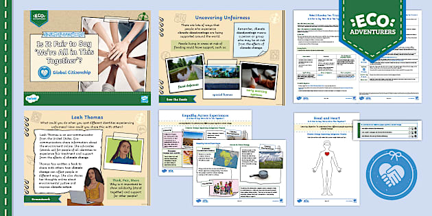 Year 5 Global Citizenship Lesson 2: Is It Fair to Say "We're All in ...