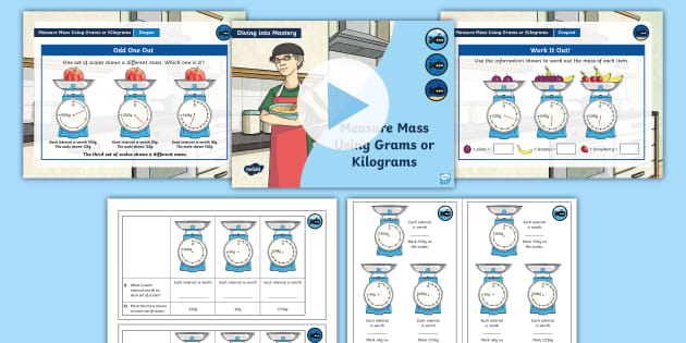 Y3 White Rose Maths: Measure Mass (1) Using Grams or Kilograms