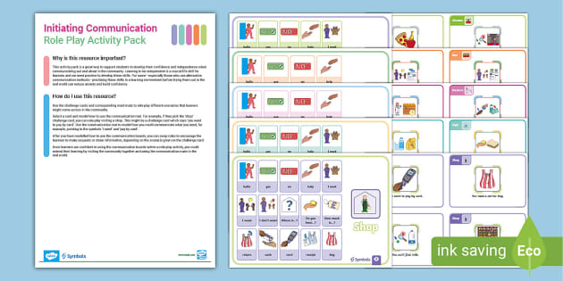 Twinkl Symbols: Initiating Communication Role Play Activity Pack