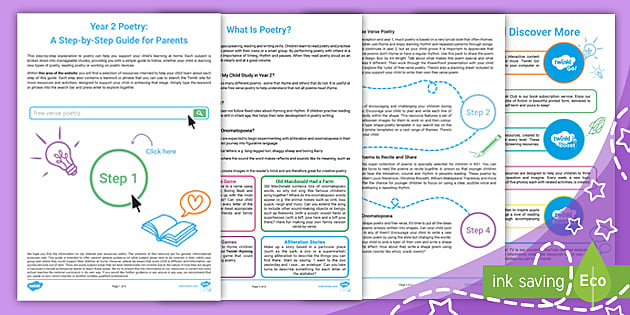 Year 2 Poetry: A Step-by-Step Guide for Parents