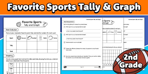 Second Grade Graphs About Sports Activity | Twinkl USA