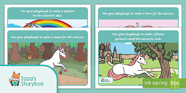FREE! - Unicorn Playdough Mats (teacher made) - Twinkl