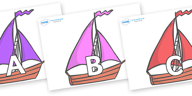 FREE! - A-Z Alphabet on Sailing Boats to Support Teaching on Where the Wild