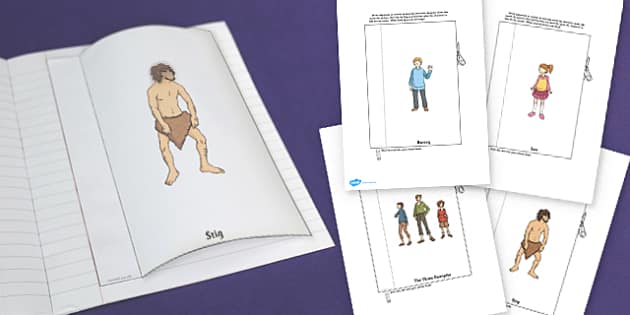 Stig of Dump Character Description Interactive Writing Template