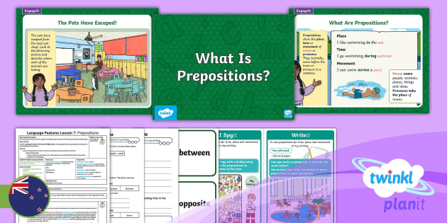 Level 2 Writing Language Features Lesson 7: Prepositions