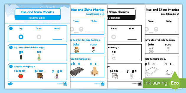 Long O Words Worksheets | Phonics K-2 | Twinkl Canada