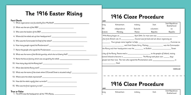 1916 Rising Fact Check Activities (teacher made)