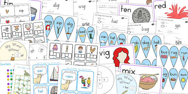 CVC Words Resource Pack (teacher made) - Twinkl