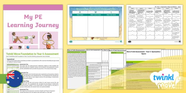 Twinkl Move PE: Year 5 Gymnastics Space: Assessment Pack