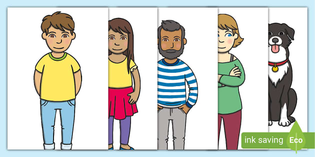 Twinkl Phonics Family Display Cut-Outs