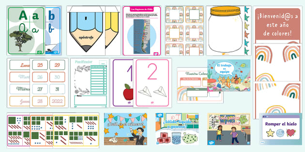 FREE! - GRATIS: Muestra Recursos Vuelta a Clases - PK a 6to básico