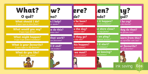 Question Words Poster Pack (nauczyciel wykonał) - Twinkl Question Words Poster Pack (nauczyciel wykonał) - Twinkl