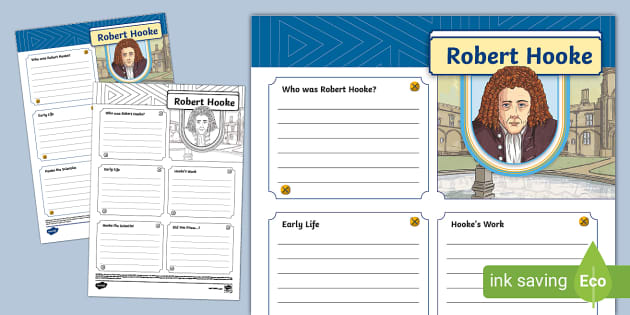 Robert Hooke Fact File Template (teacher made) - Twinkl